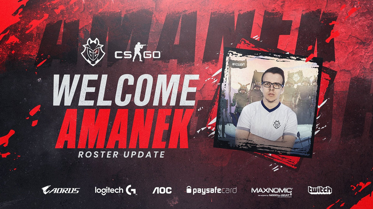 Welcome AMANEK - CS:GO Roster Update – G2 Esports